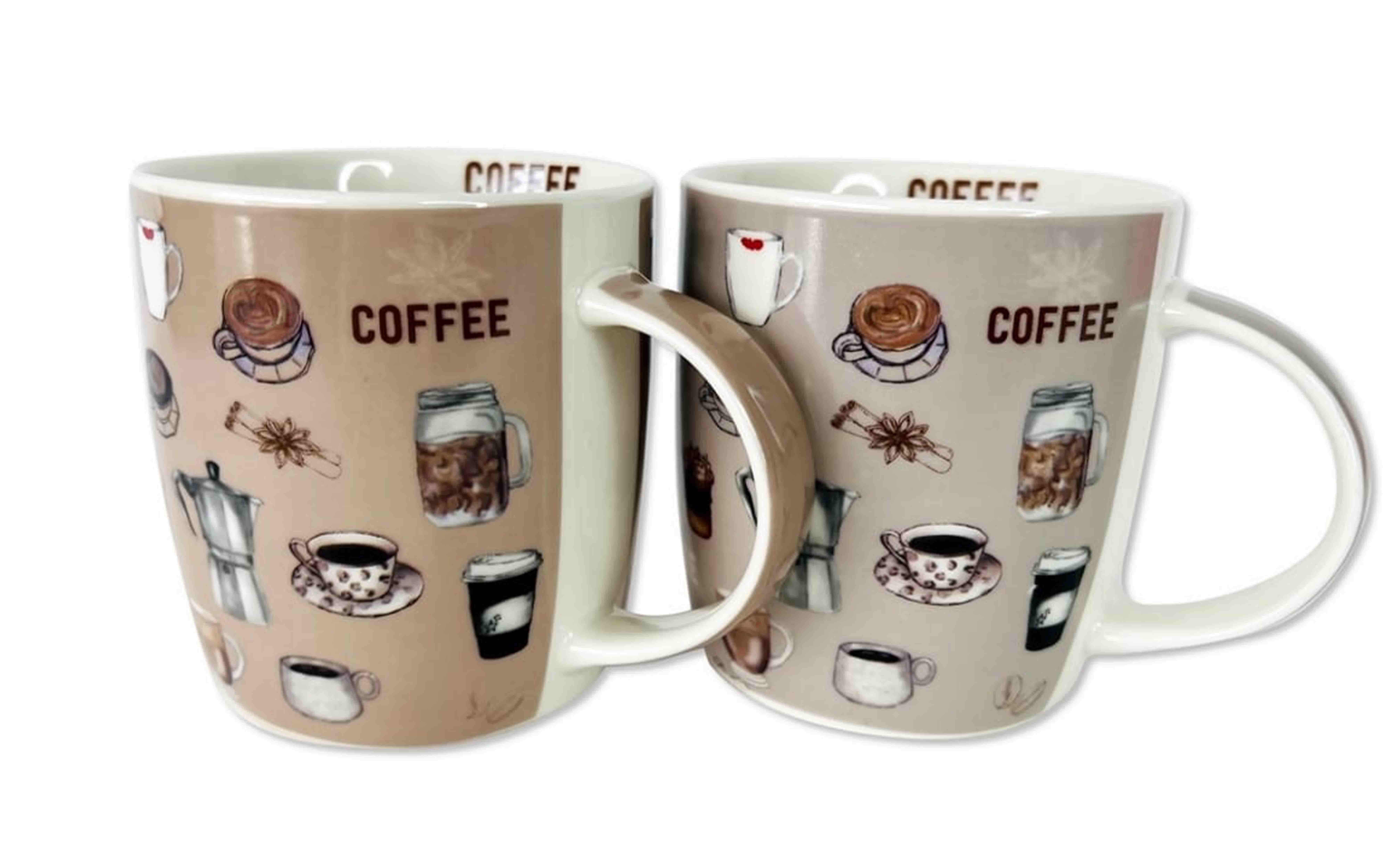 מאג קרמי 300 מ''ל הדפס COFFEE | כוסות וספלים | ציוד נלווה ואביזרים ...